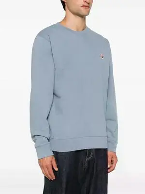 Maison Kitsuné Fox Head Patch Sweatshirt - Blue