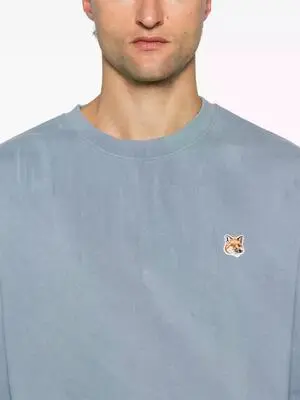 Maison Kitsuné Fox Head Patch Sweatshirt - Blue