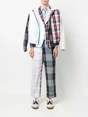 Thom Browne Patchwork Plaid-print Blazer