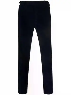 PT TORINO Slim-fit Velvet Trousers - Blue
