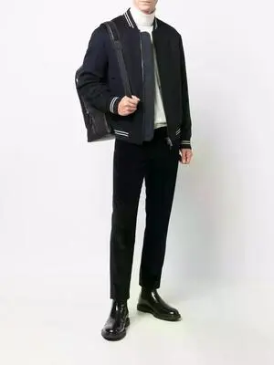 PT TORINO Slim-fit Velvet Trousers - Blue