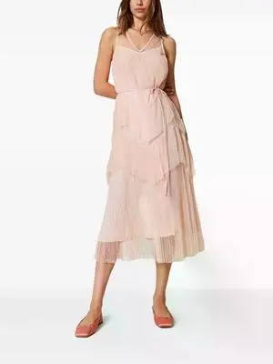 TWINSET Pleated Tulle Dress