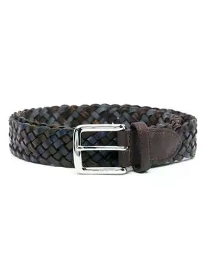 Polo Ralph Lauren Braided Leather Belt - Blue