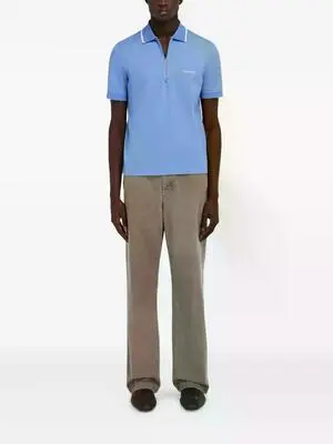 FERRAGAMO Zip-up Polo Shirt