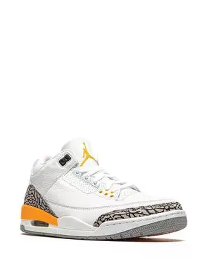 JORDAN Air 3 Retro Laser Orange Sneakers - White
