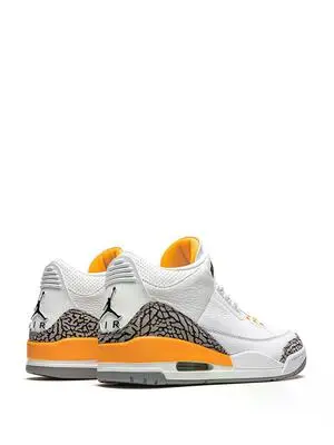 JORDAN Air 3 Retro Laser Orange Sneakers - White