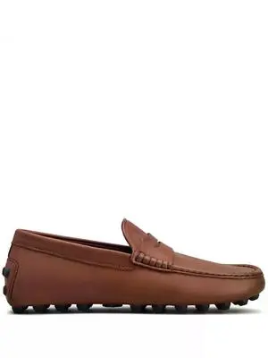 TOD'S Logo-embossed Leather Penny Loafers