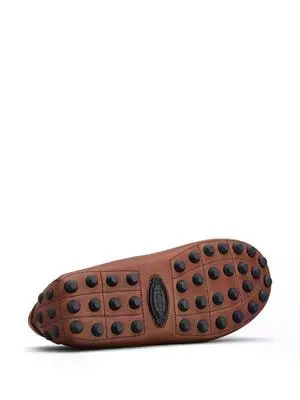 TOD'S Logo-embossed Leather Penny Loafers