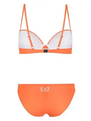 EA7 Logo-print Bikini Set