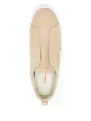 Santoni Suede Sneakers - Neutrals
