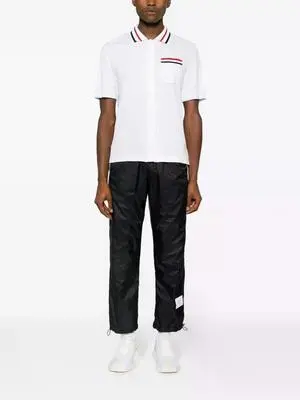 Thom Browne Rwb-stripe Cotton Shirt