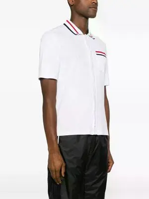 Thom Browne Rwb-stripe Cotton Shirt