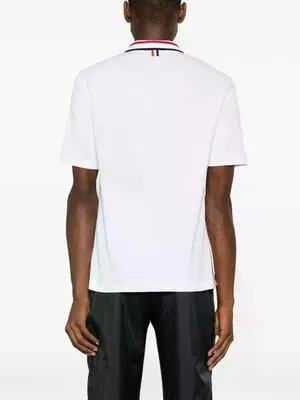 Thom Browne Rwb-stripe Cotton Shirt