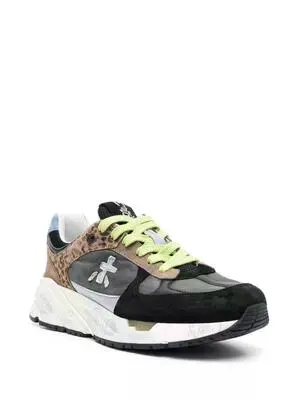 Premiata Mase Logo-patch Sneakers - Black