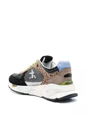 Premiata Mase Logo-patch Sneakers - Black