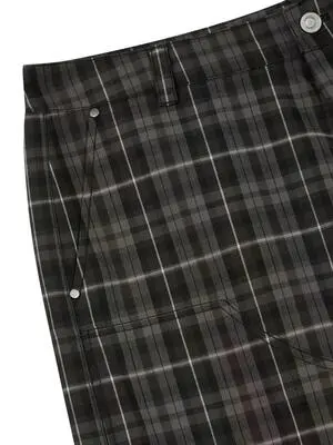 STUDIO TOMBOY Tartan-check Wide-leg Trousers