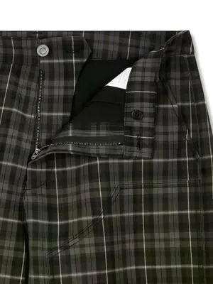 STUDIO TOMBOY Tartan-check Wide-leg Trousers