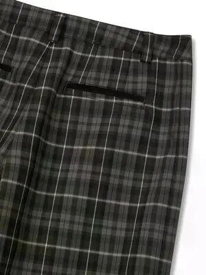 STUDIO TOMBOY Tartan-check Wide-leg Trousers