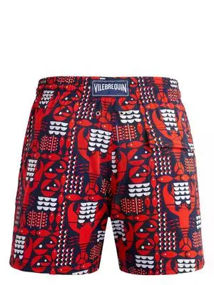 Vilebrequin Stretch Swim Shorts With Graphic Lobsters