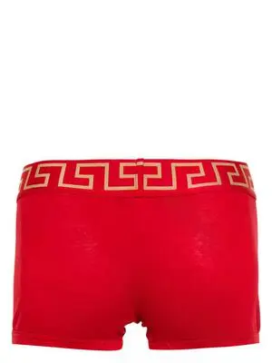 Versace Cotton-jersey Trunks - Red