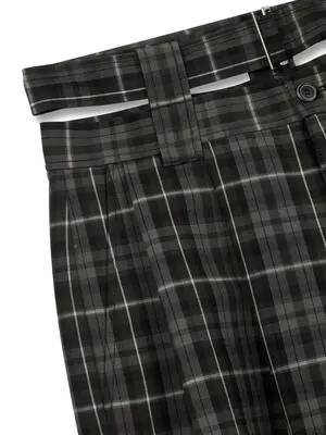 STUDIO TOMBOY Tartan-check Belted Trousers