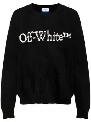 Off-White Intarsia-knit Logo Jumper