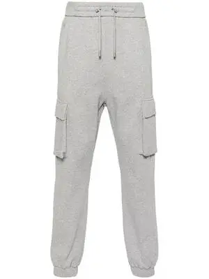 Balmain Logo-print Cotton Track Pants - Grey