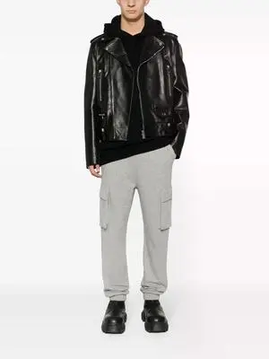 Balmain Logo-print Cotton Track Pants - Grey