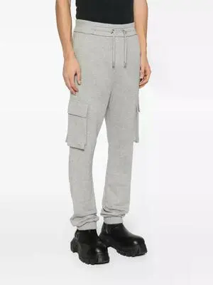 Balmain Logo-print Cotton Track Pants - Grey