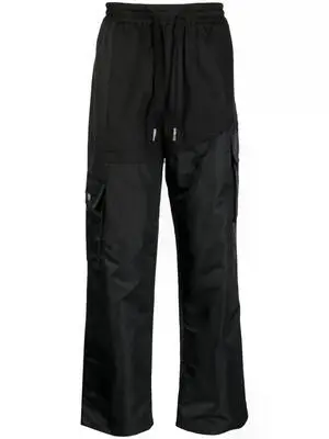FENG CHEN WANG Panelled Drawstring Wide-leg Trousers