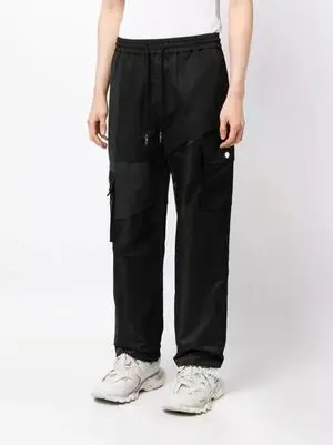 FENG CHEN WANG Panelled Drawstring Wide-leg Trousers