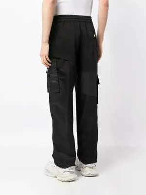 FENG CHEN WANG Panelled Drawstring Wide-leg Trousers