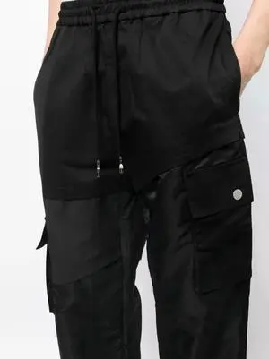 FENG CHEN WANG Panelled Drawstring Wide-leg Trousers