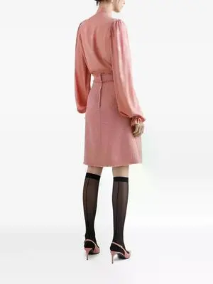 Dolce & Gabbana Dna Logo-print Blouse - Pink