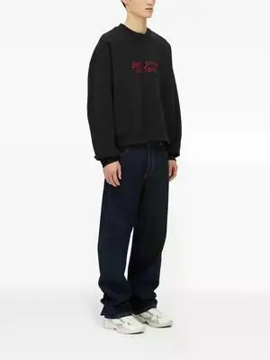 MSGM Slogan-embroidered Sweatshirt