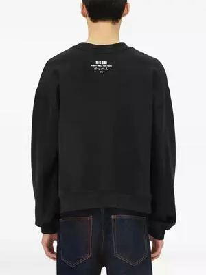 MSGM Slogan-embroidered Sweatshirt