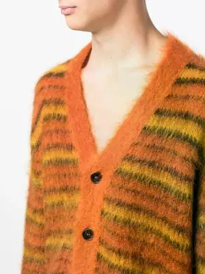 Marni Striped V-neck Cardigan