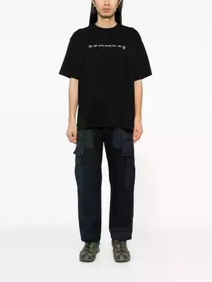 A BATHING APE Hand Drawn Logo T-shirt - Black