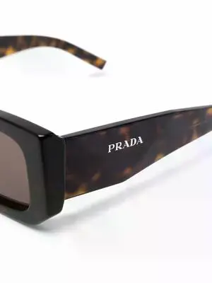 Prada Square-frame Tortoiseshell Sunglasses