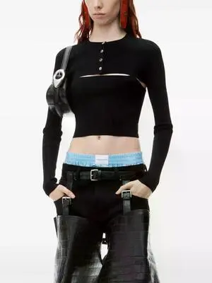 Alexander Wang Ribbed-knit Two-piece Set