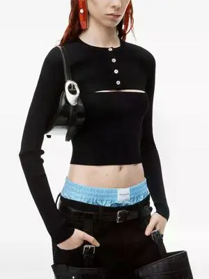 Alexander Wang Ribbed-knit Two-piece Set