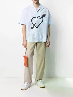 Palm Angels Side-stripe Straight-leg Trousers
