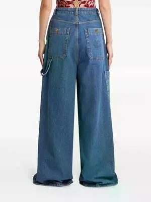 Etro Pegaso-embroidered Wide-leg Jeans