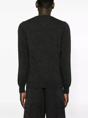 Play Comme Des Garcon Heart-patch Wool Jumper - Grey