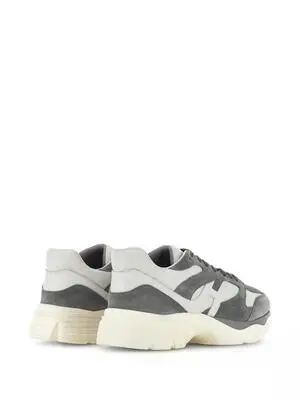 Hogan Panelled Suede Sneakers - Grey