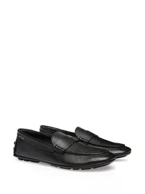 Bally Kerbs Driver In Grained Leather Wide Foot Morphology