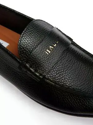 Bally Kerbs Driver In Grained Leather Wide Foot Morphology