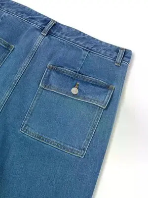 STUDIO TOMBOY Patch-pocket Wide-leg Jeans