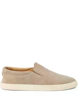 Brunello Cucinelli Suede Loafers - Neutrals