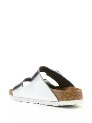 BIRKENSTOCK Buckled Sliders - Metallic